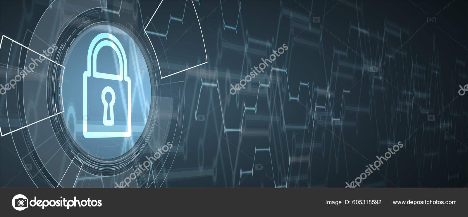 Internet Digital Syber Security Technology Concept Business Background ...