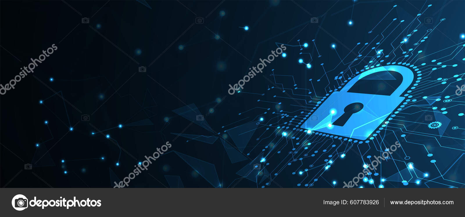 Internet Digital Syber Security Technology Concept Business Background ...