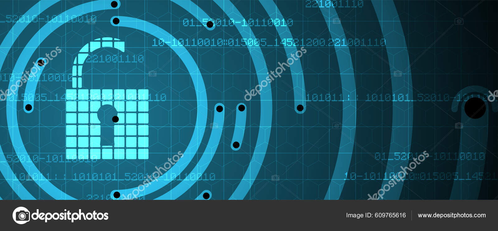 Internet Digital Syber Security Technology Concept Business Background ...