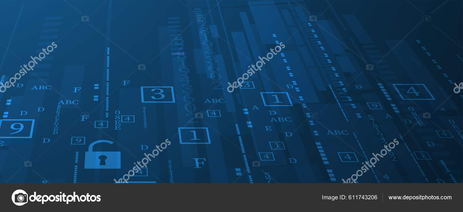 Internet Digital Syber Security Technology Concept Business Background ...