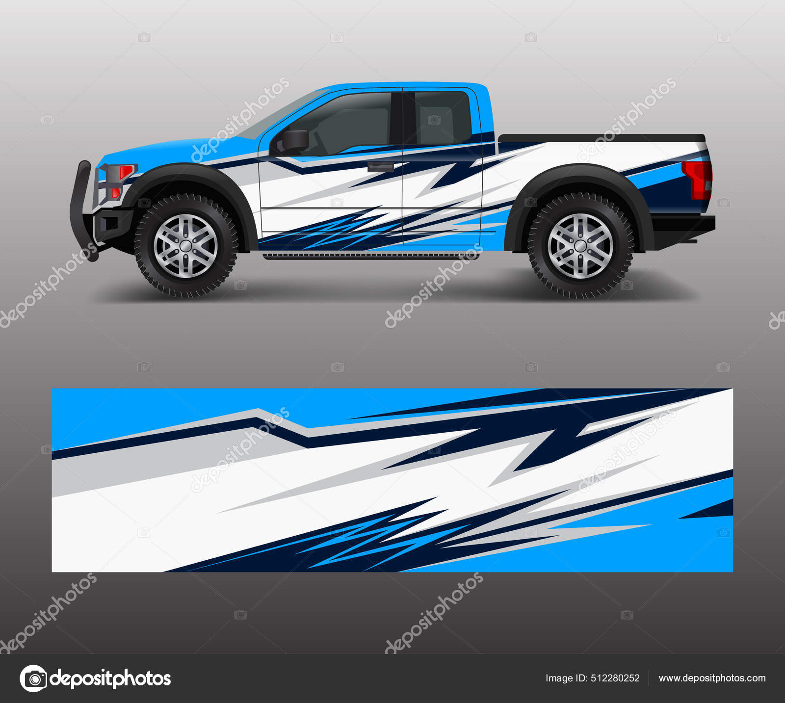 Abstract Racing Graphic Background Vector Offroad Vehicle Wrap Design ...