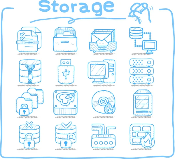 Hand drawn internet,business icon set Stock Vector Image by ©min6939 ...