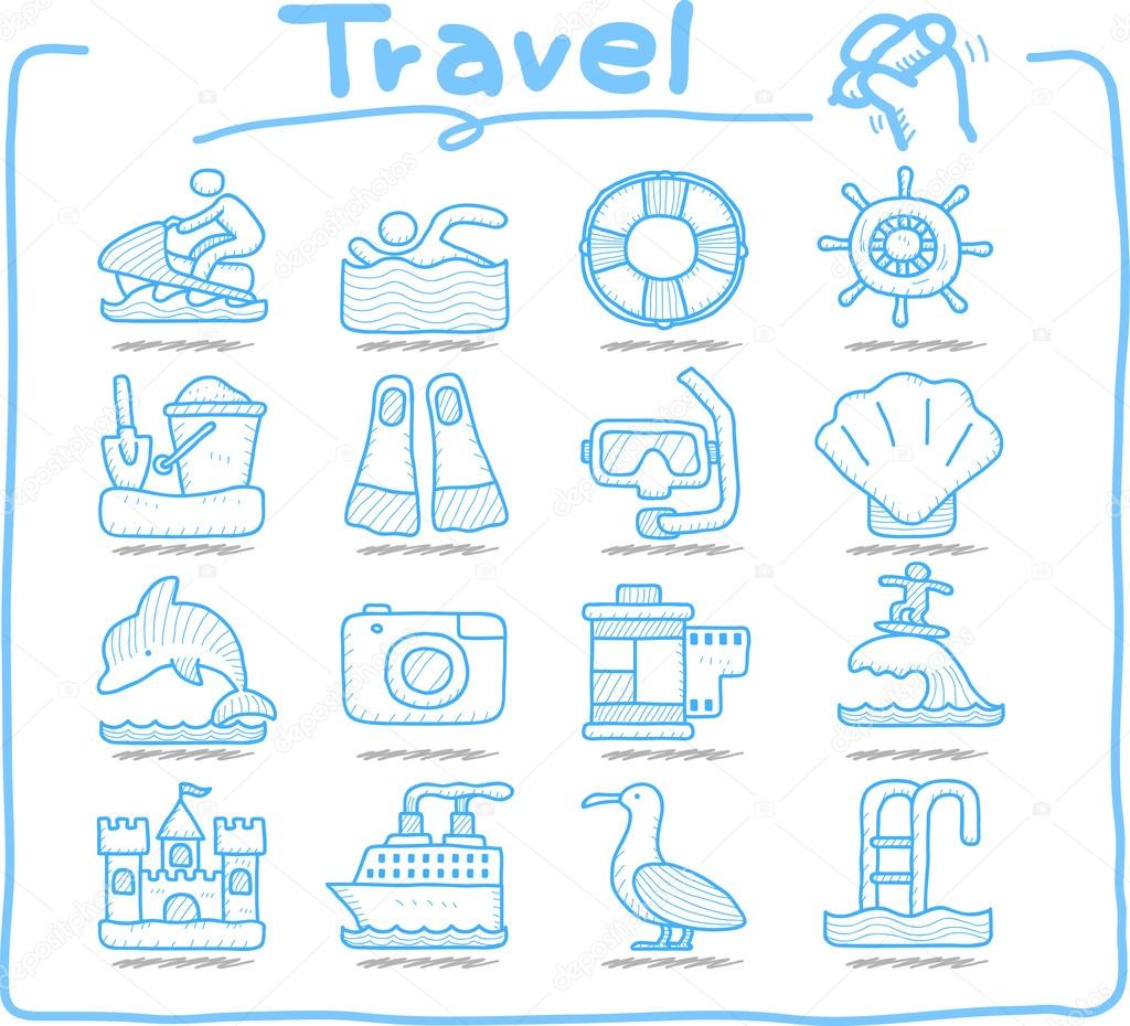 Hand drawn Vacation Stock Vector by ©min6939 42513823