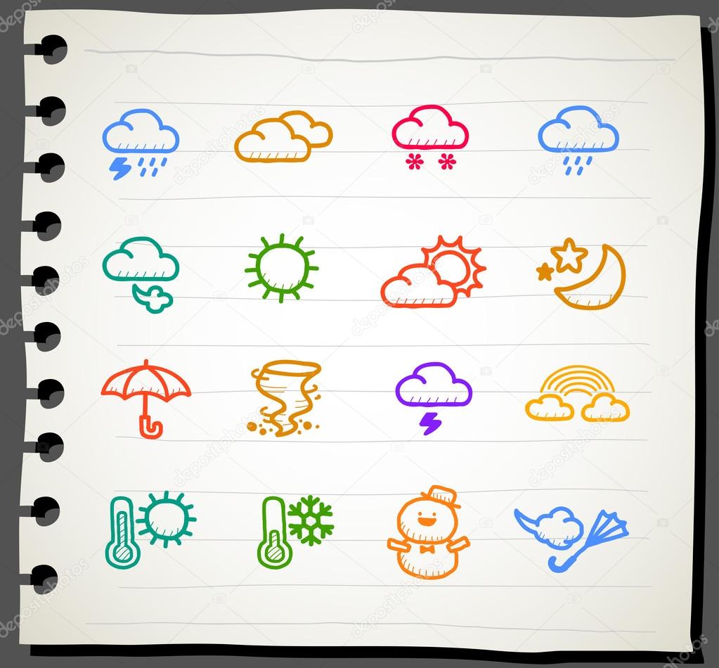 Natural icons set Stock Vector by ©min6939 42513987