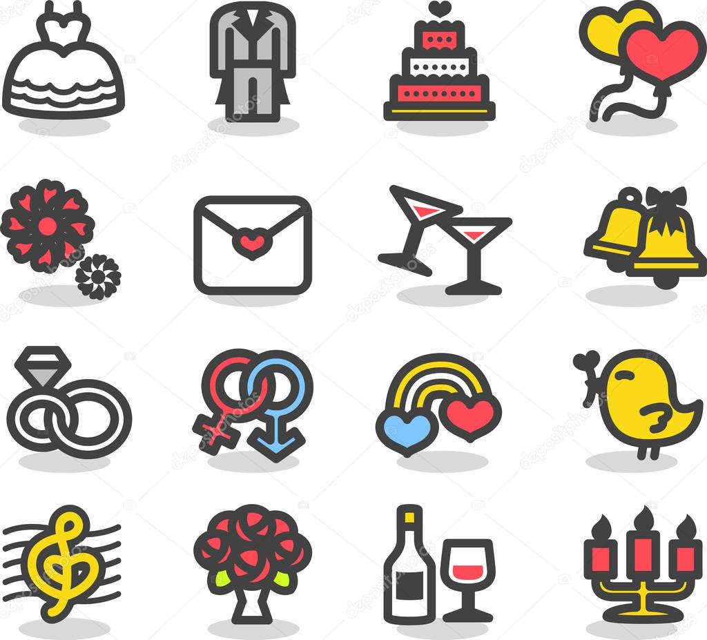 Wedding set Stock Vector Image by ©min6939 #42514069