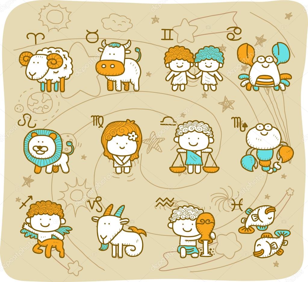 Zodiac icons set Stock Vector Image by ©min6939 #42514191