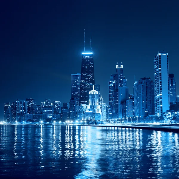 Finance District at Night Stock Photo by ©maxym 8495311