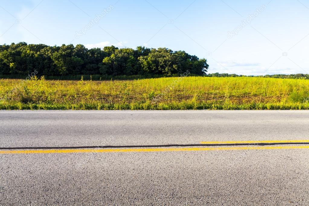 American Country Road Side View — Stock Photo © maxym #31848331
