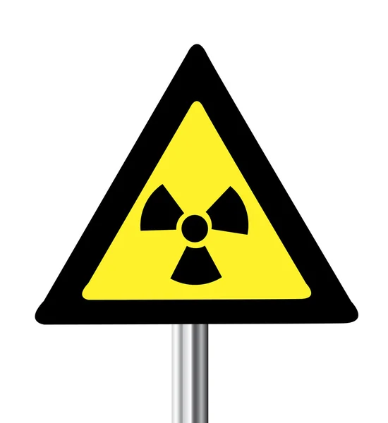 Radiation hazard symbol sign of radhaz threat alert icon, black yellow ...