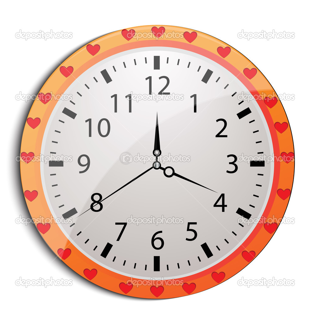 Reloj de divertidos dibujos animados para niños — Vector de stock ...