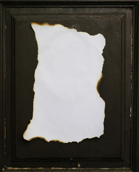 Old tear off paper notice on the stone wall. — Stock Photo ...