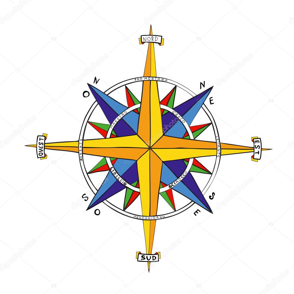 Wind Rose Stock Illustration by ©francofox #22930332
