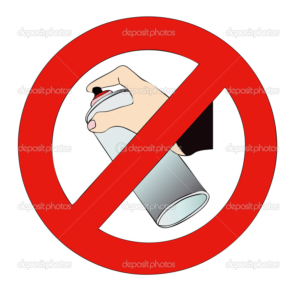 No escribas en las paredes Vector de stock #39638177 de ©francofox