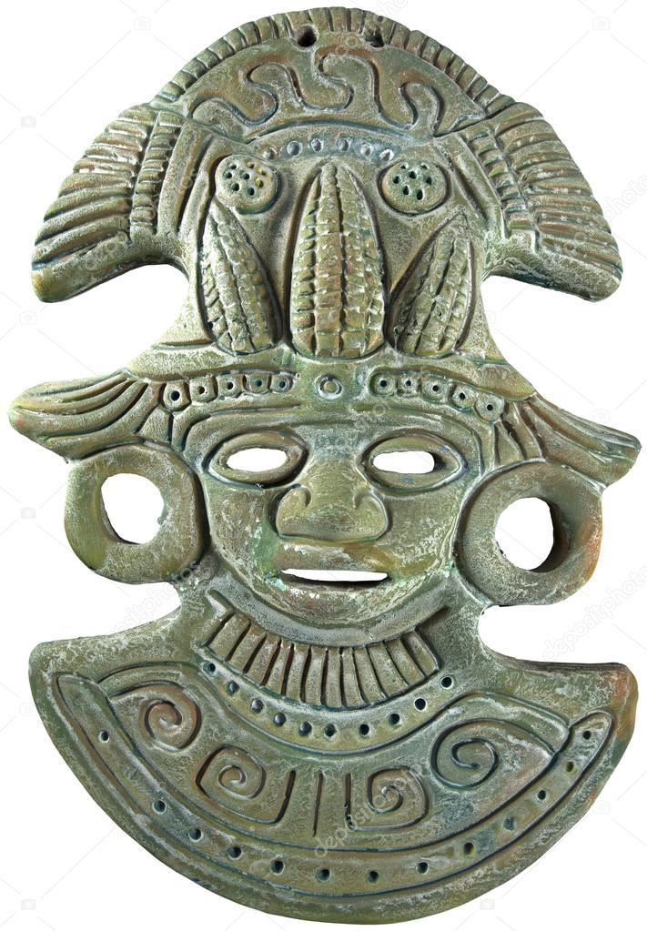 Azteken-Maya-Mais-Gott-Maske - Mexiko - Stockfotografie: lizenzfreie ...