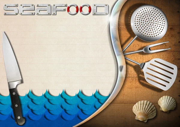 Seafood Menu Background — Stock Photo © catalby #52616709