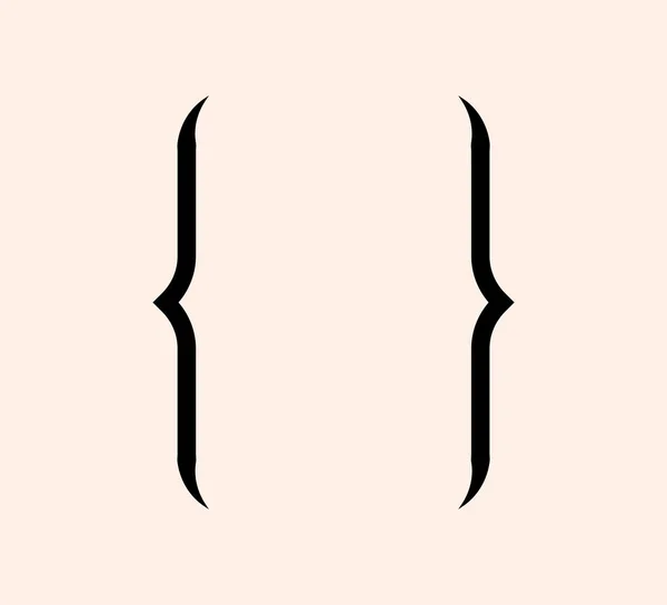 Parantez işareti vektörler, vektör çizimler, vektörel grafik ...