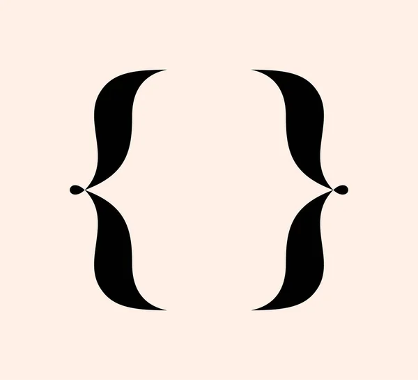 Simbol tanda kurung Vektor Stok, Ilustrasi Simbol tanda kurung Bebas ...