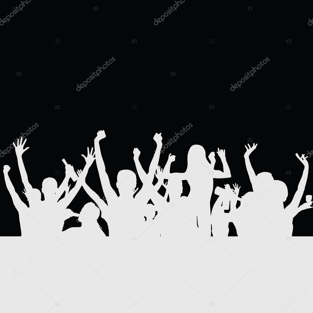 People party silhouette vector Stock Vector Image by ©drgaga #39865463