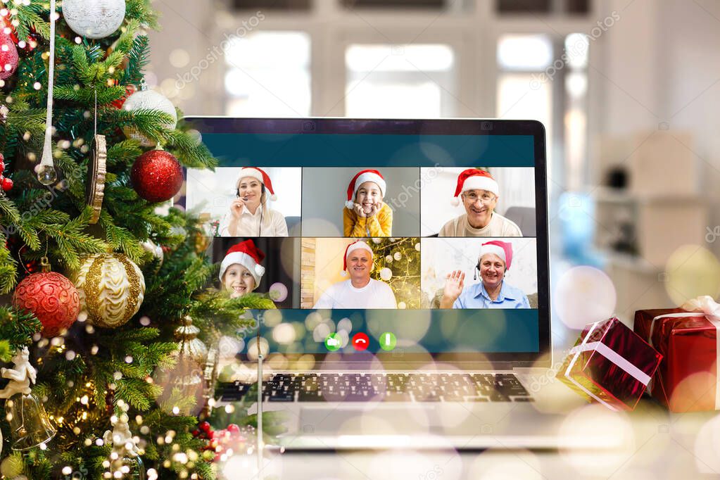 videollamada con ni os felices y diversos en el ordenador port til en ...