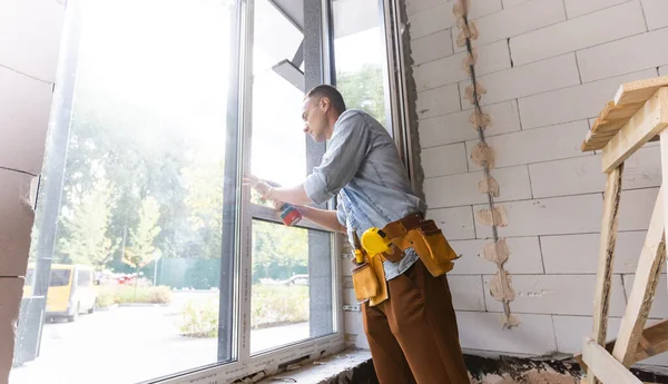 Installing new window Stock Photos, Royalty Free Installing new window ...