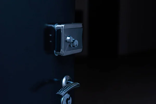 high security lock of an armored home door. - Stock Image - Everypixel