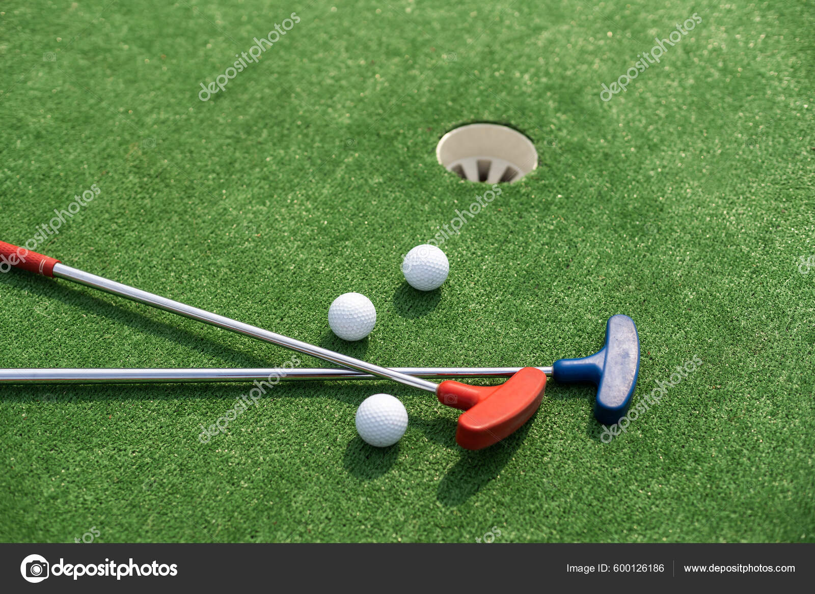 Mini Golf Club And Ball