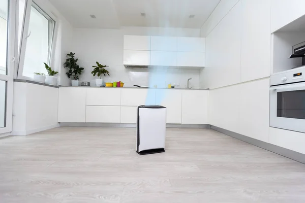 Air purifier in cozy room for filter and cleaning removing dust PM2.5 ...