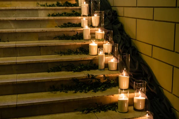 Candle lit path Stock Photos, Royalty Free Candle lit path Images ...