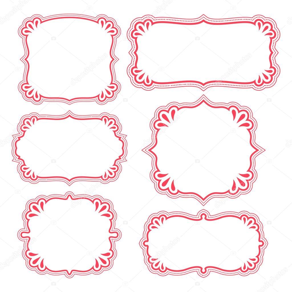 Vector vintage frames — Stock Vector © dapoomll #12671691 Vector vintage frames — Stock Vector © dapoomll #12671691