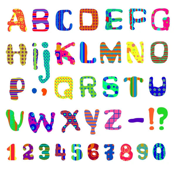 Alphabet in different color. — Stock Vector © i_panki #64060581