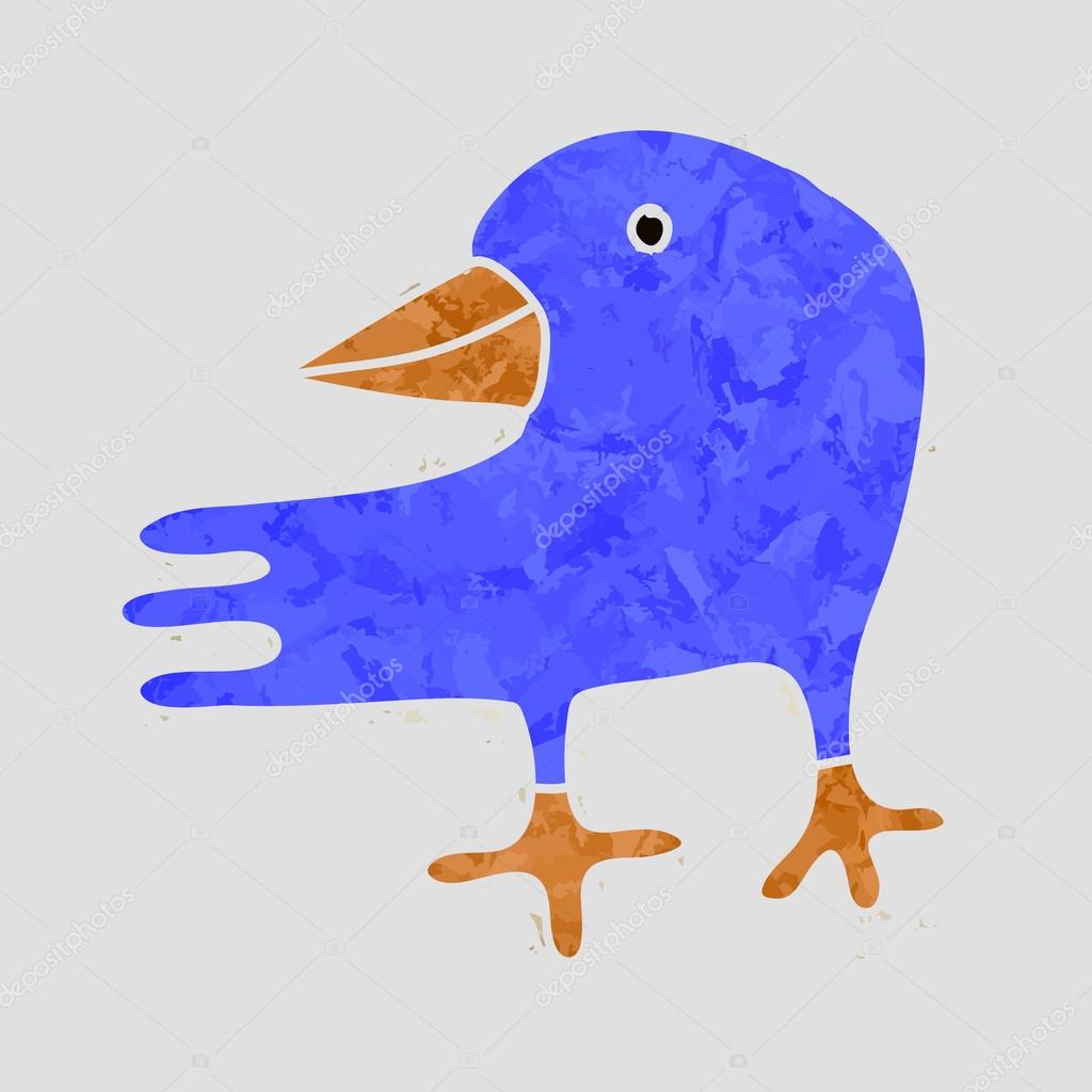 Blue bird Stock Vector by ©Rud-Volha 33815903