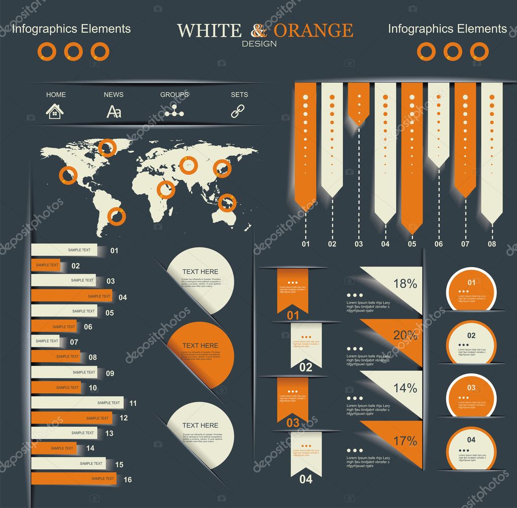 Retro infographics set. Stock Vector Image by ©Success_ER #27145927