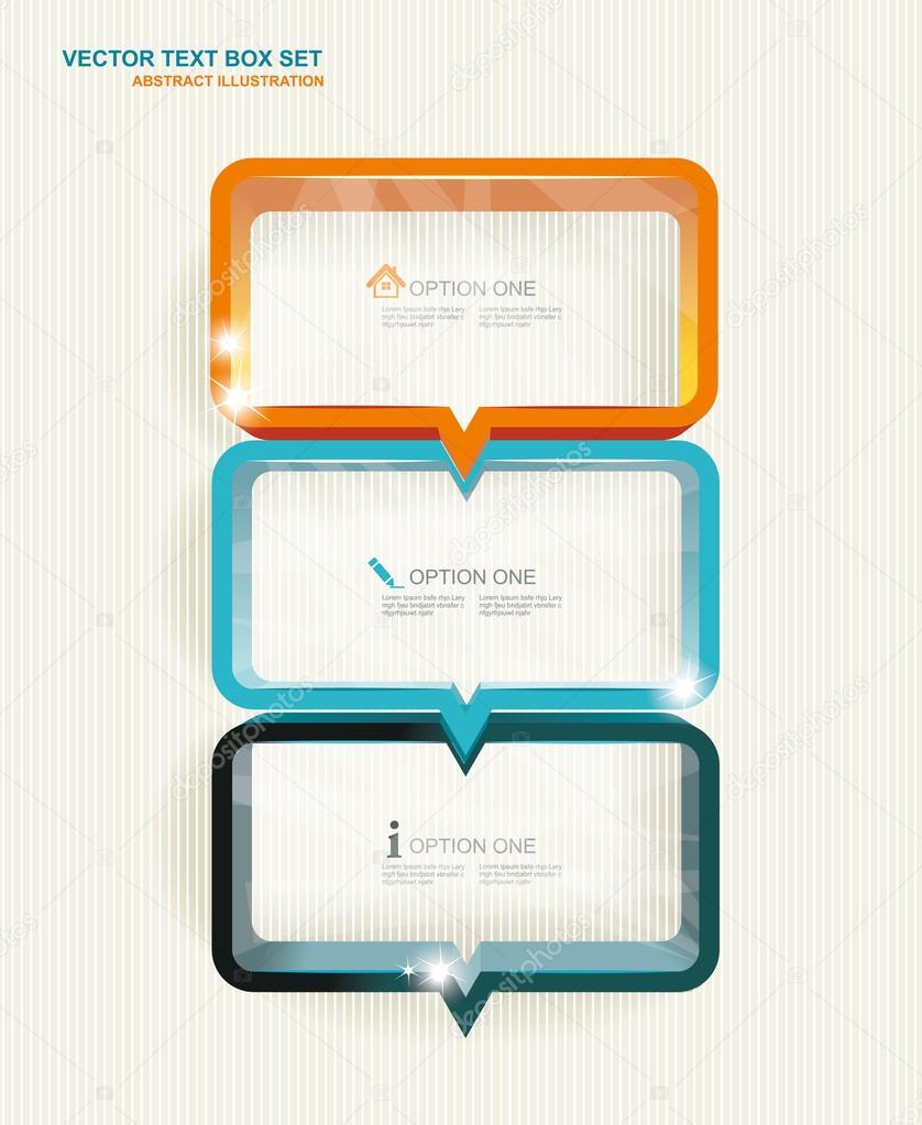 Cuadro de texto conjunto . Vector de stock #29668925 de ©Success_ER