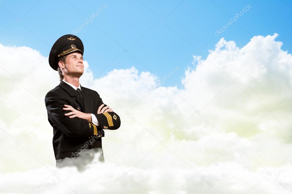 Pilot is in the form of arms crossed Stock Photo by ©Khakimullin 23980515