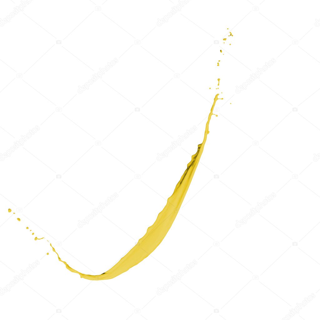 Yellow paint splash Stock Photo by ©Khakimullin 34991931