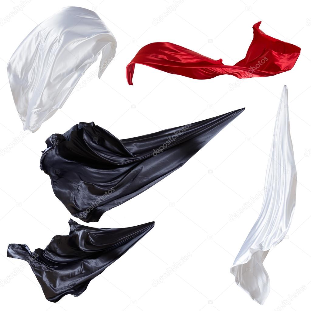 Collection curly pieces of cloth Stock Photo by ©Khakimullin 35780411