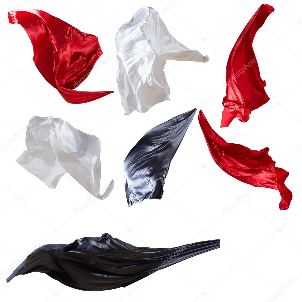 Collection curly pieces of cloth Stock Photo by ©Khakimullin 36425935