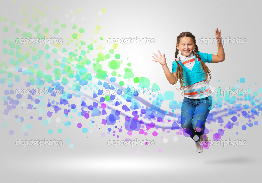 Girl jumping Stock Photo by ©Khakimullin 40206017