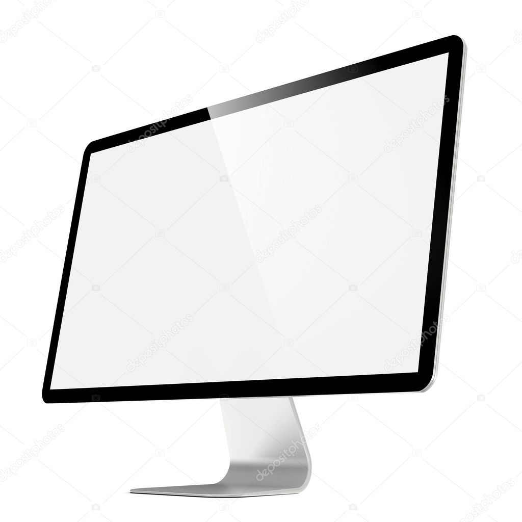 Modern 4k Widescreen Lcd Monitor. Stock Photo by ©tashatuvango 14034323