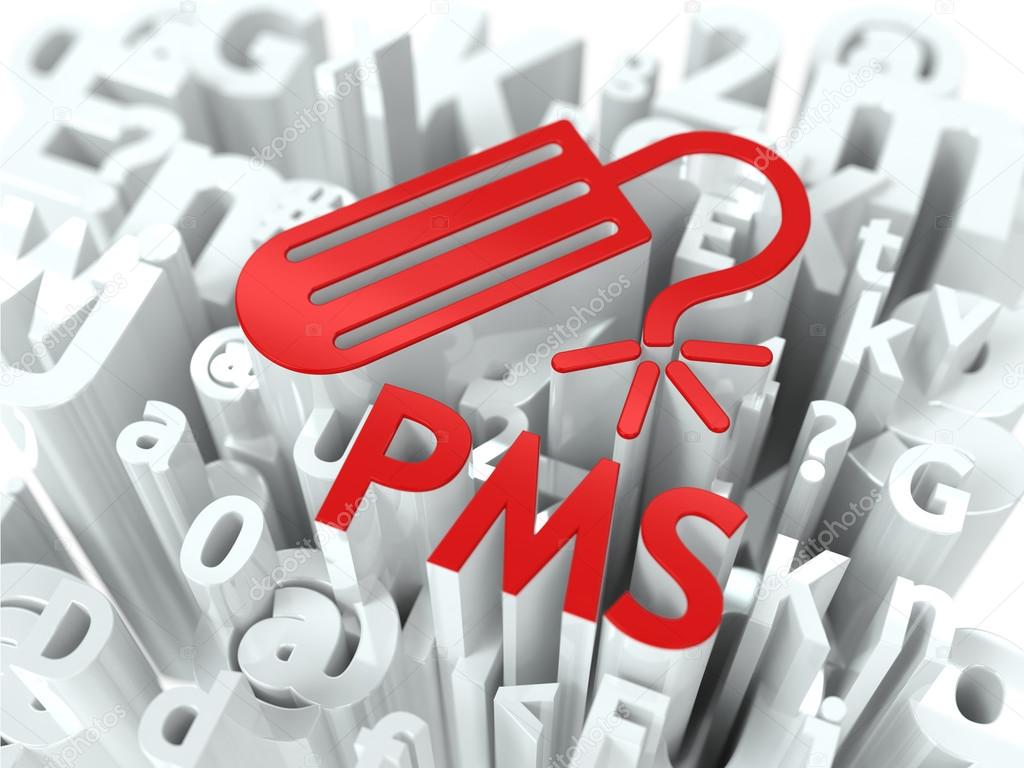 Red PMS (premenstrual syndrome) Background. Stock Photo by ...