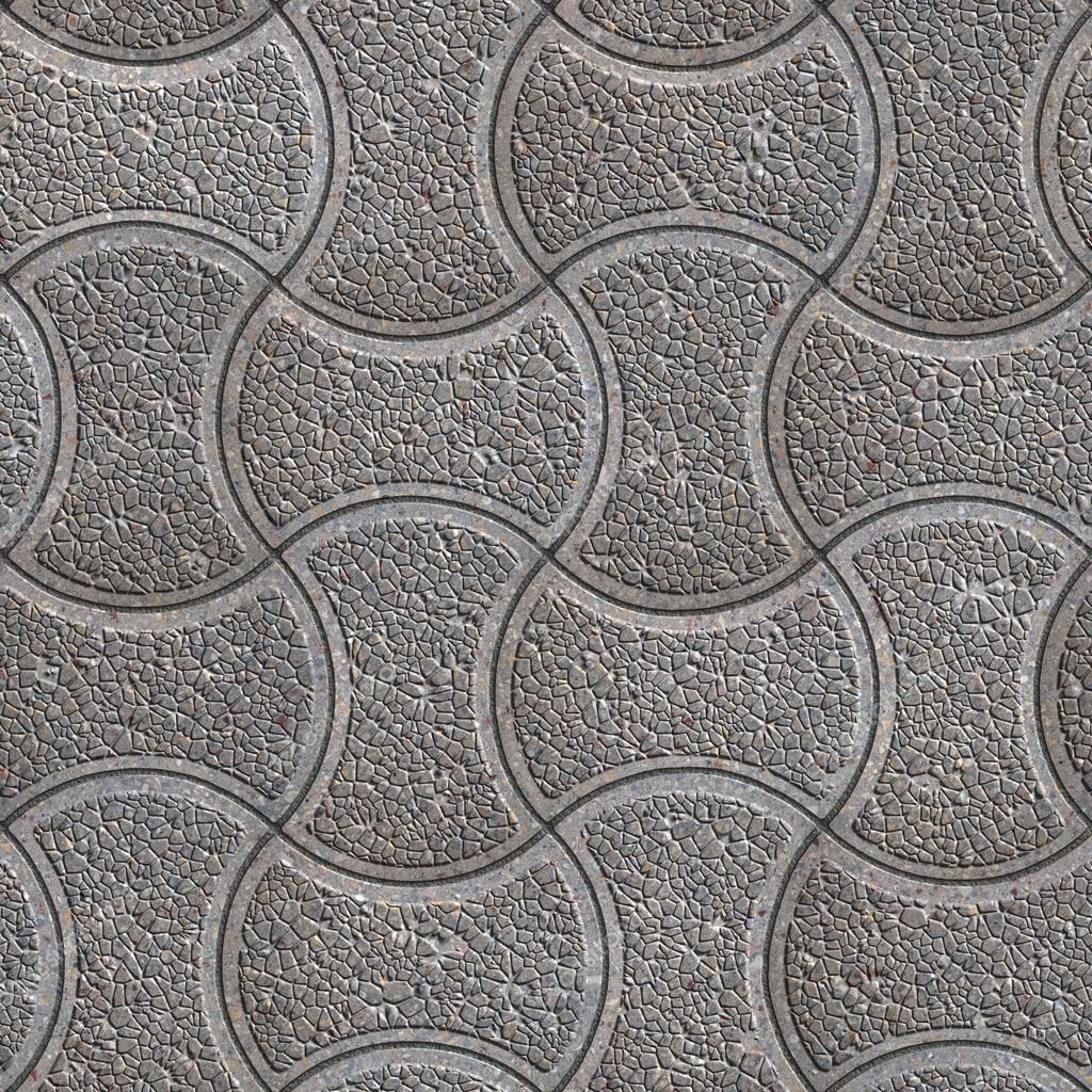 Wavy Paving Slabs. Seamless Tileable Texture. — Stock Photo ...