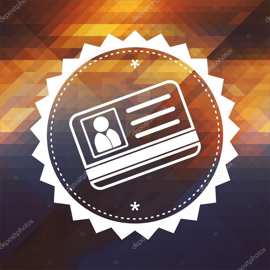 Identification Concept on Triangle Background. — Stock Photo ...