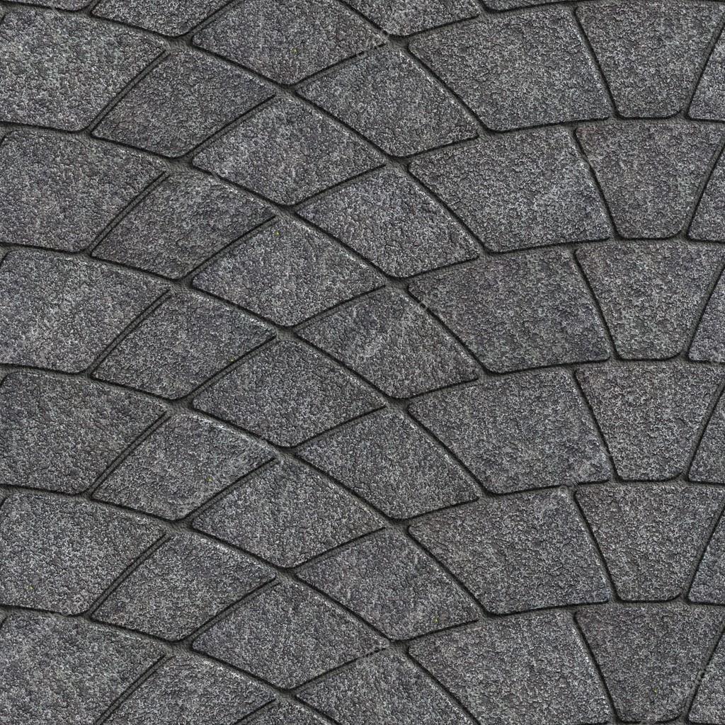 Concrete Pavement laid as semicircle. Seamless Tileable Texture. Stock ...