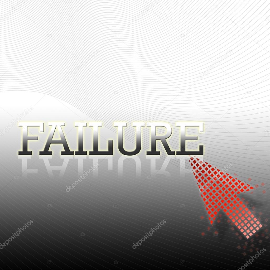 Word failure with red arrow — Stock Photo © arztsamui #29071855
