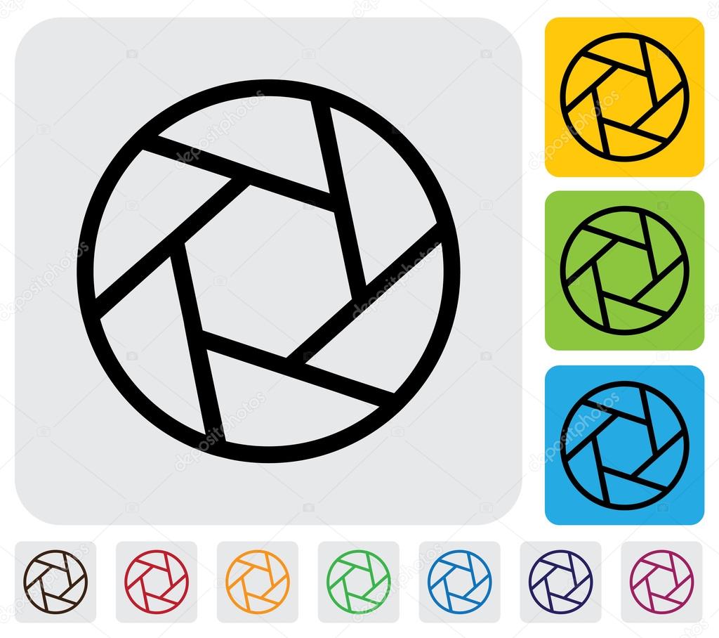 Camera Lens Vector Simple