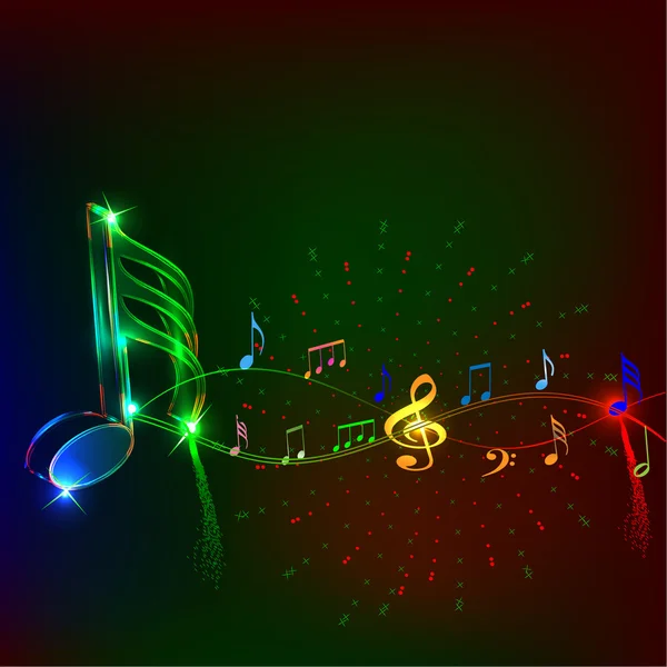 Vector neon musical note — Stock Vector © sanirezi #6066910