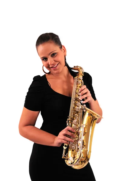 Cute Saxophone Player — Stock Photo © fouroaks #2322153