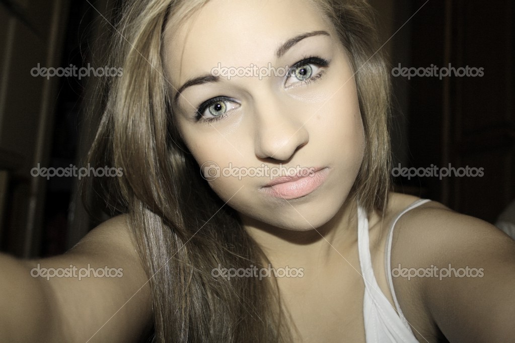 Pretty blonde girl — Stock Photo © lizapixels2 #51383013