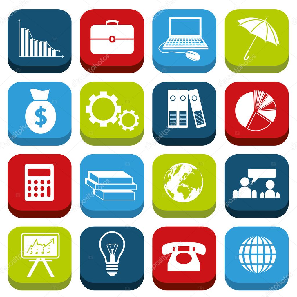 Iconos de economía Vector de stock por ©glorcza 21070045