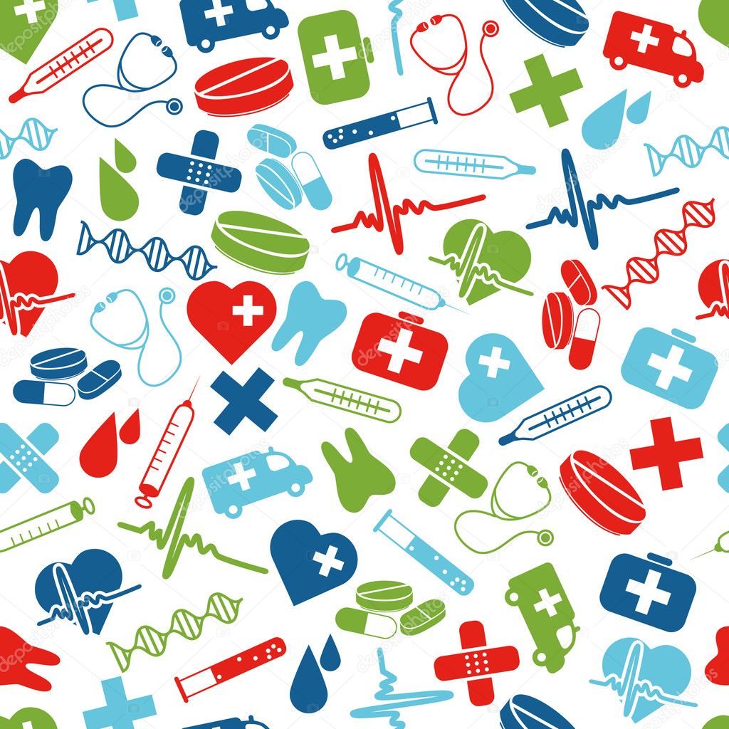 Medical seamless pattern Stock Vector by ©glorcza 25127713